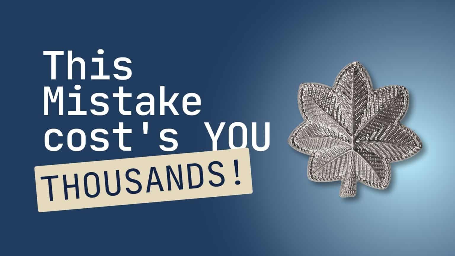 Use The Easy Military Retirement SBP Cost Calculator